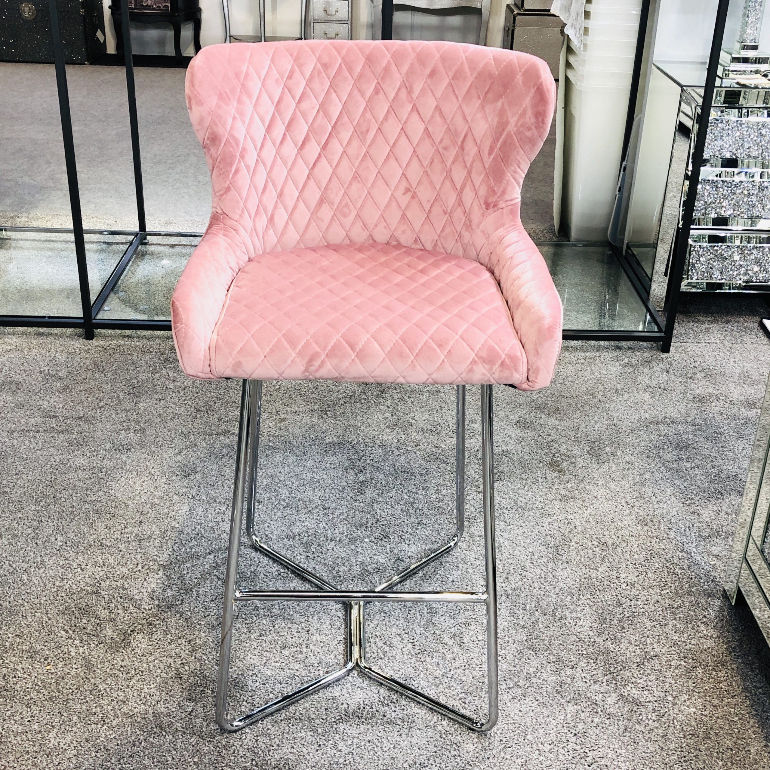 Osaka Pink Bar Stool - ASR Interiors