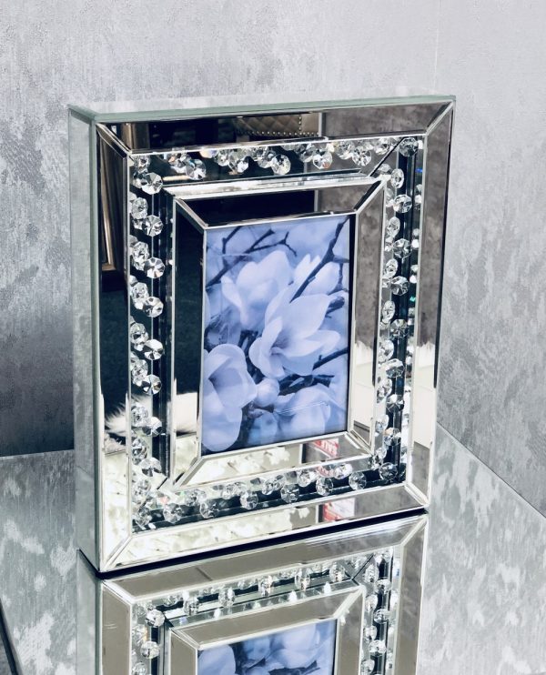 Floating Crystal Large Photo Frame - ASR Interiors