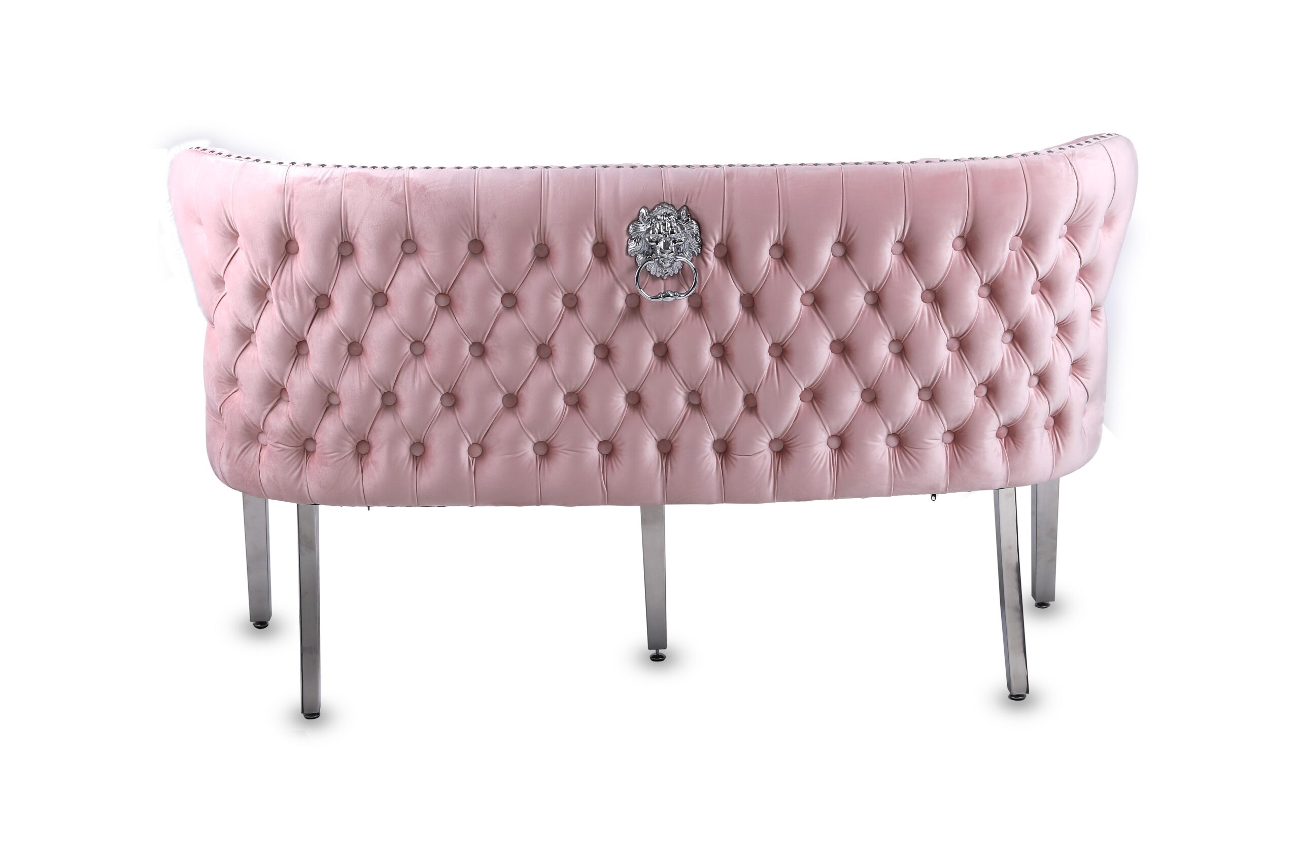 Valentino Pink Velvet Bench - ASR Interiors