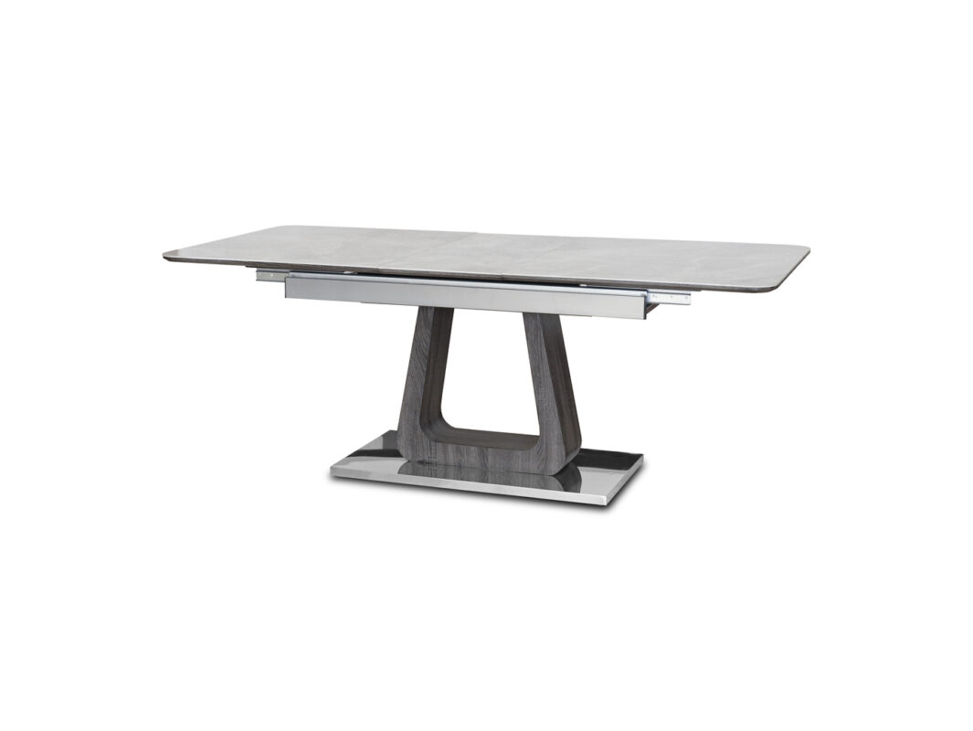 Zermatt Extendable Dining Table(160 - 200) (Grey Ceramic) - ASR Interiors