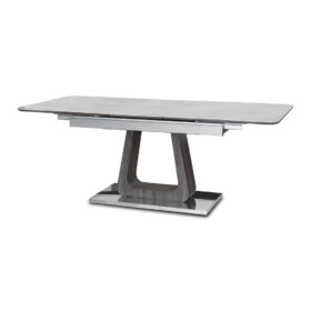 Zermatt Extendable Dining Table(160 - 200) (Grey Ceramic) - ASR Interiors