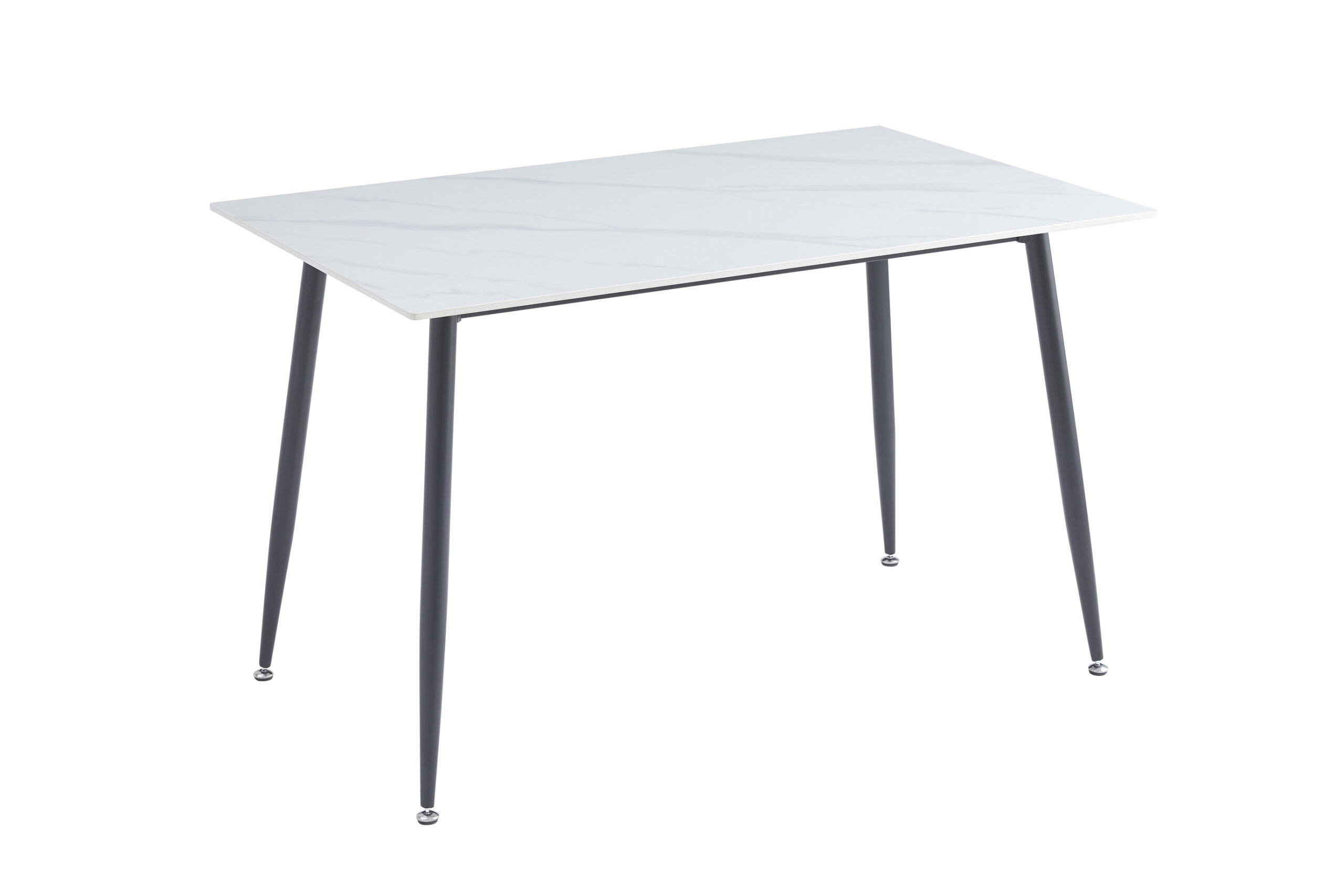 Oxford Ceramic White Dining Table 1.2m & 4 Chairs - ASR Interiors