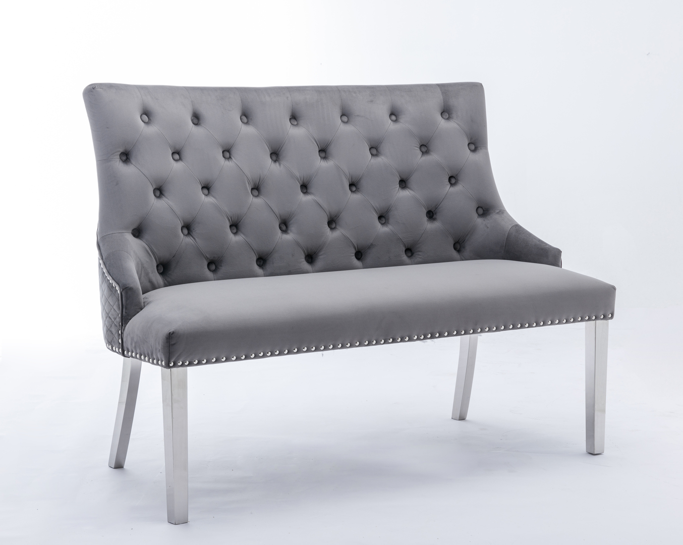 Majestic Grey High Back Bench - ASR Interiors