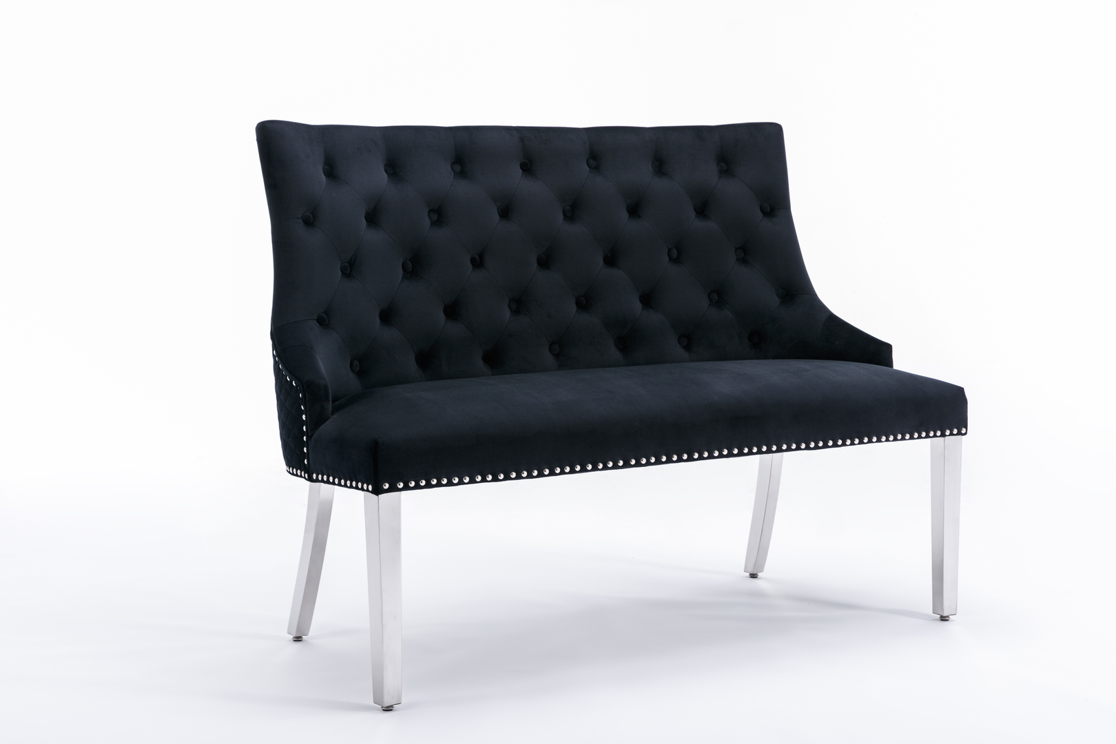 Majestic Black High Back Bench - ASR Interiors