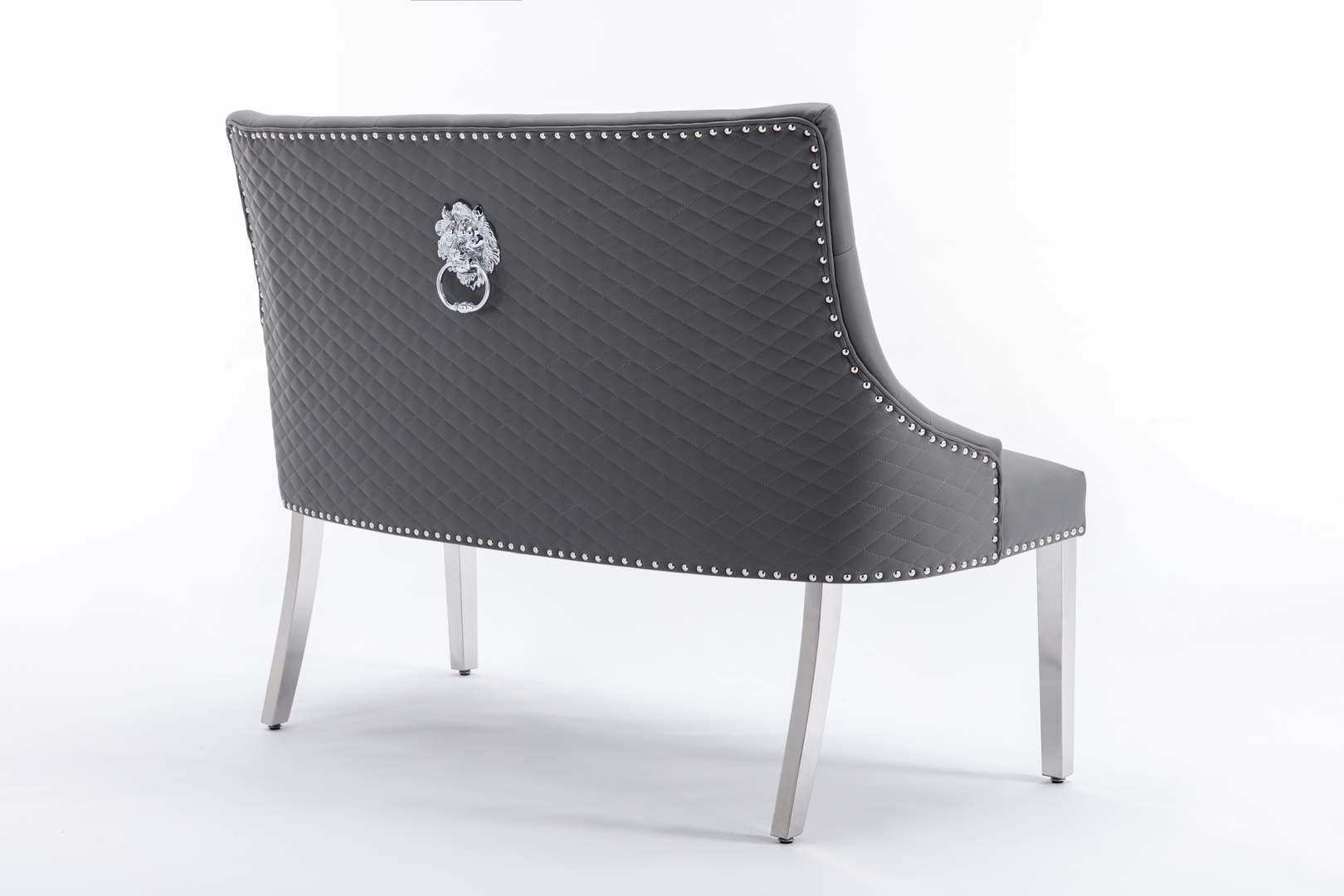 Majestic PU Grey High Back Bench - ASR Interiors