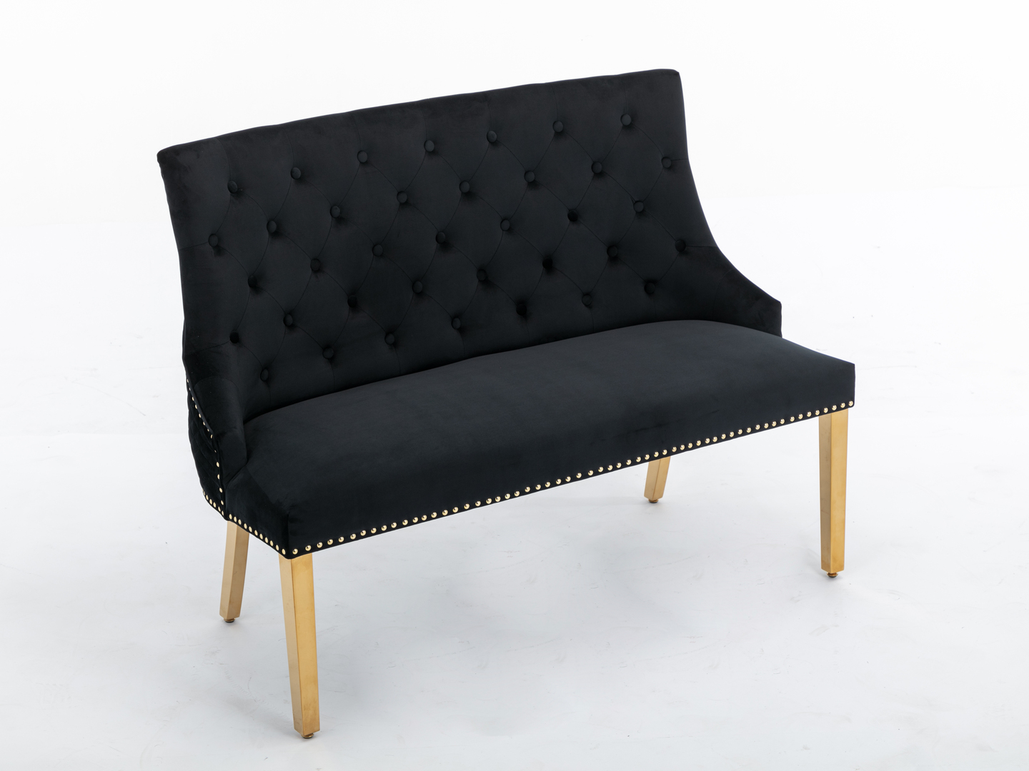 Majestic Gold Black High Back Bench - ASR Interiors
