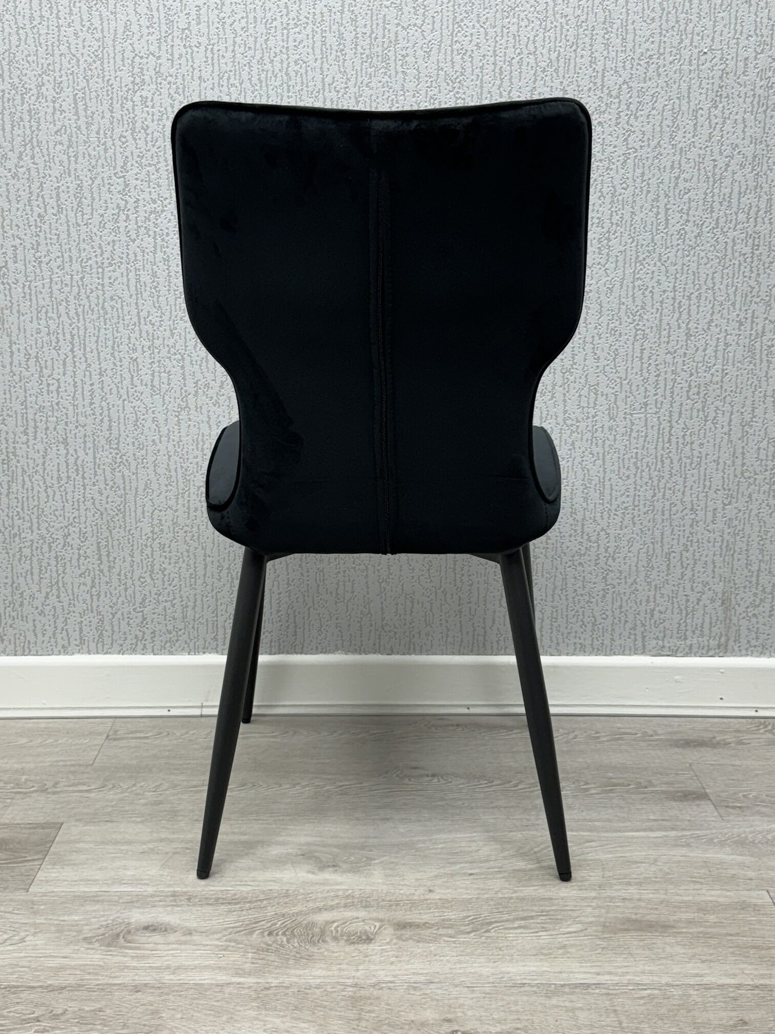 Windsor Black Velvet Chair - ASR Interiors