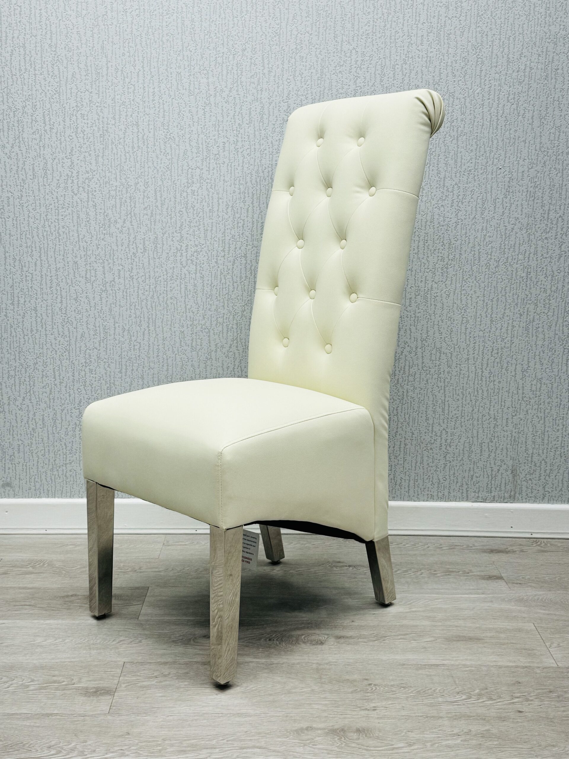 Sofia Cream PU Chair - ASR Interiors