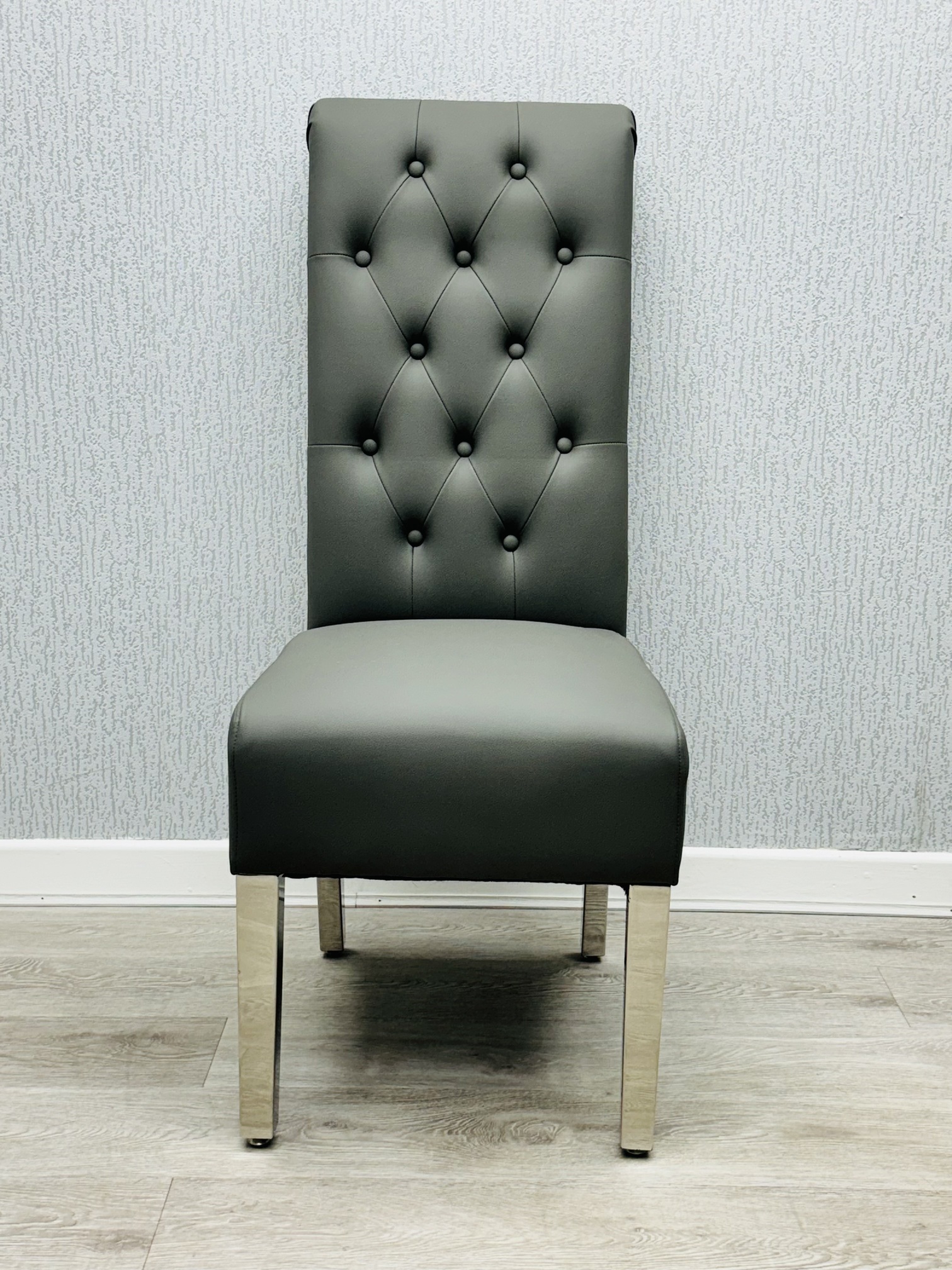 Sofia Grey PU Chair - ASR Interiors