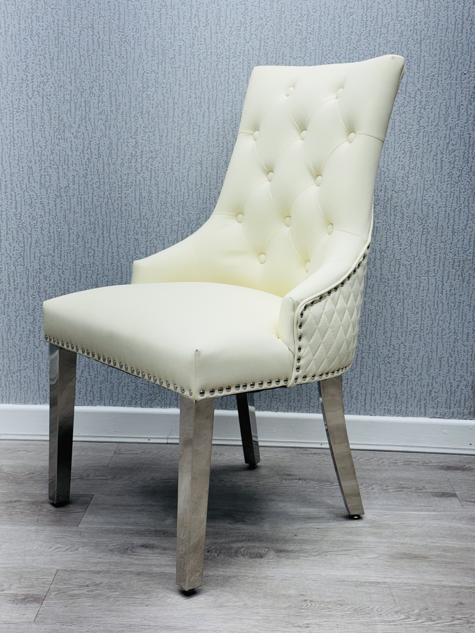 Majestic Cream PU Chair - ASR Interiors