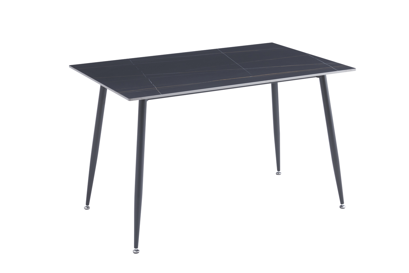 Oxford Ceramic Black Dining Table 1.2m & 4 Chairs - ASR Interiors