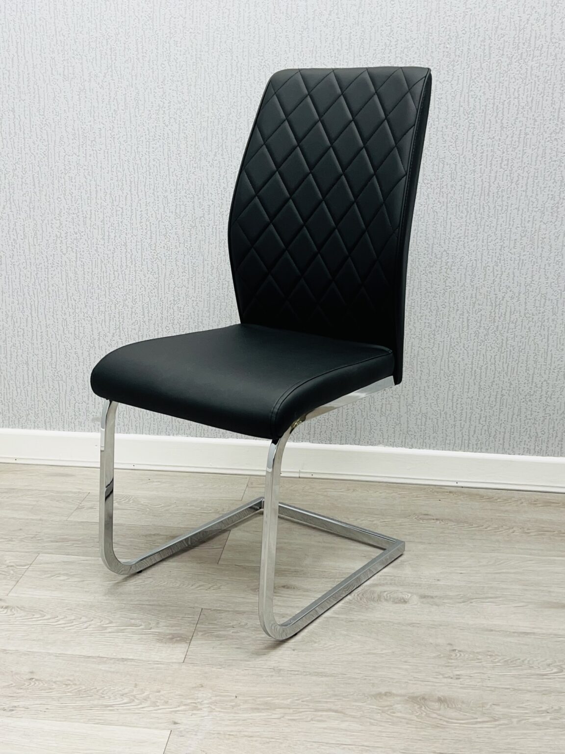 Atlantis Black PU Dining Chair - ASR Interiors