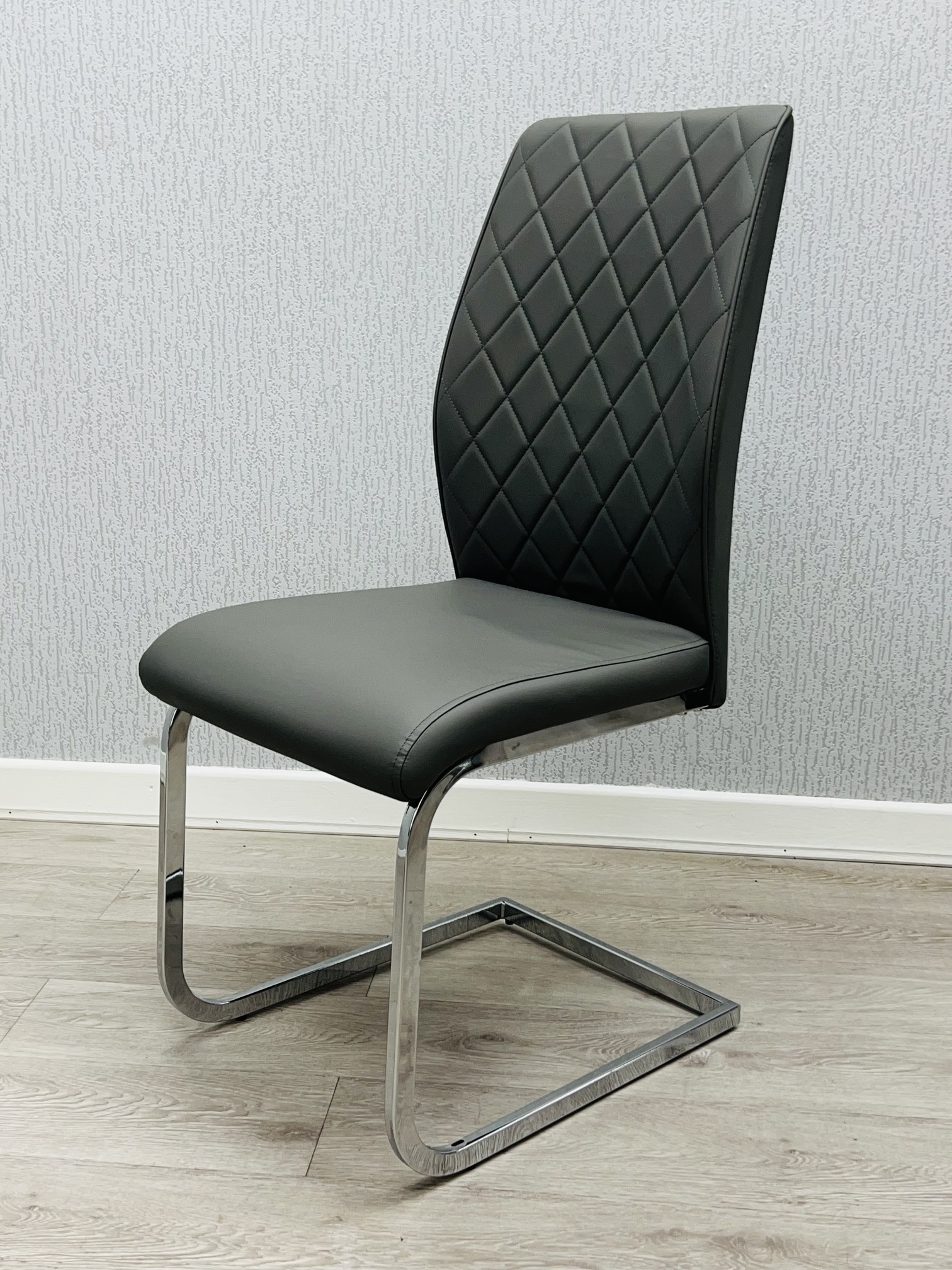 Atlantis Grey PU Dining Chair - ASR Interiors