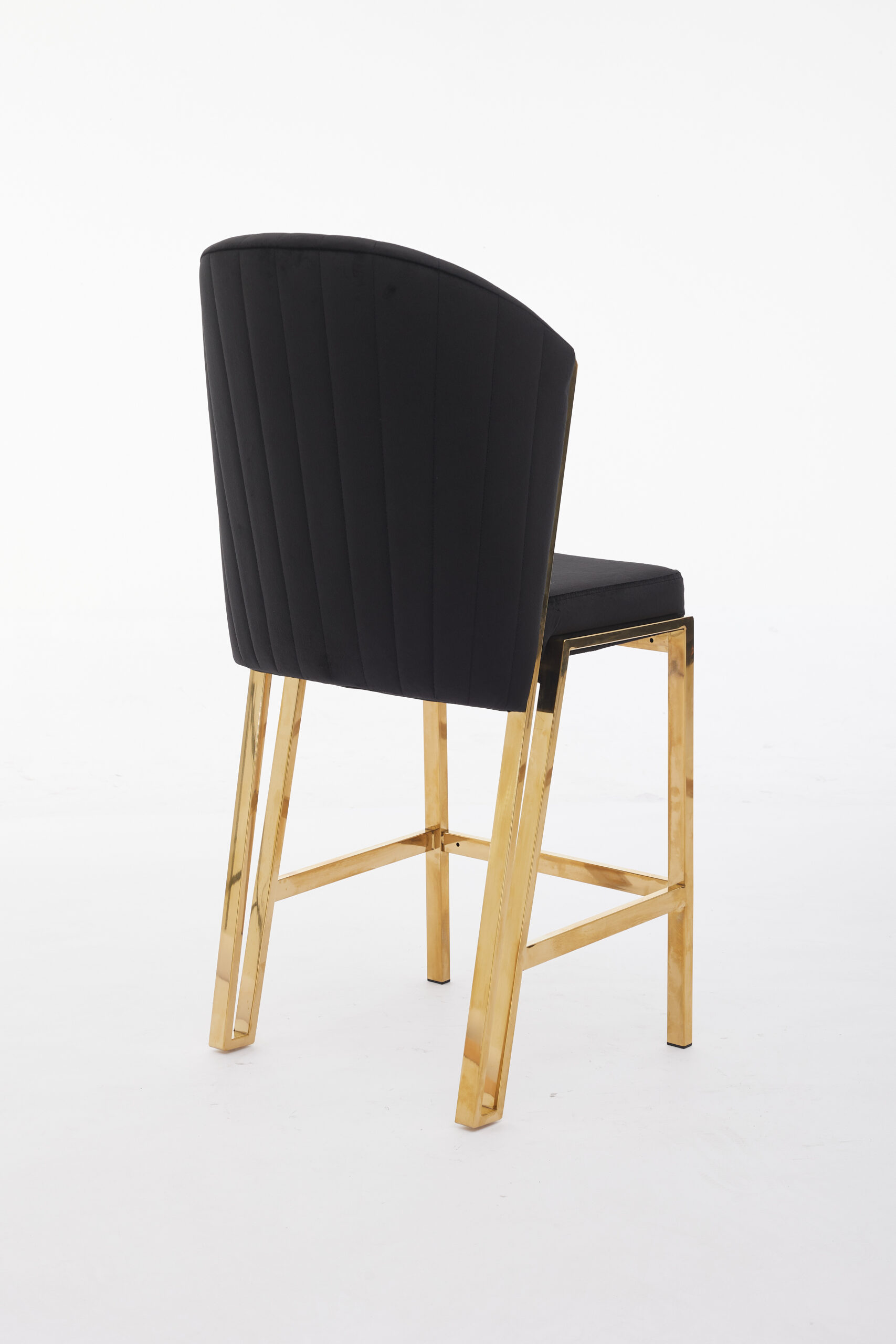 Fabio Black Gold Breakfast Stools - ASR Interiors